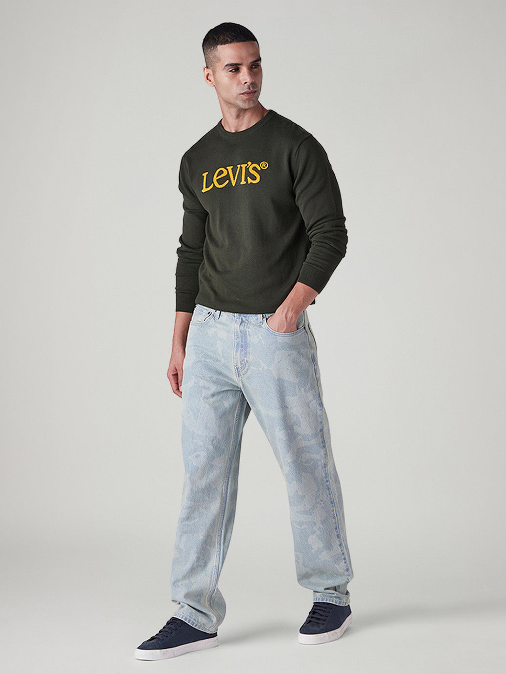 Men's 568 Light Blue Loose Fit Mid Rise Jeans – Levis India Store