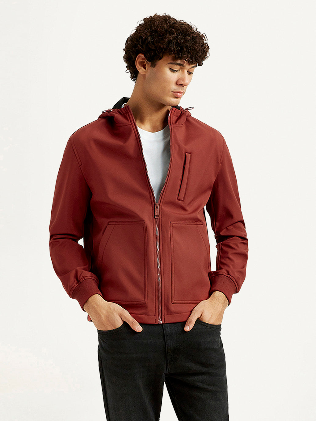 Men's Solid Rust Windcheater Jacket – Levis India Store