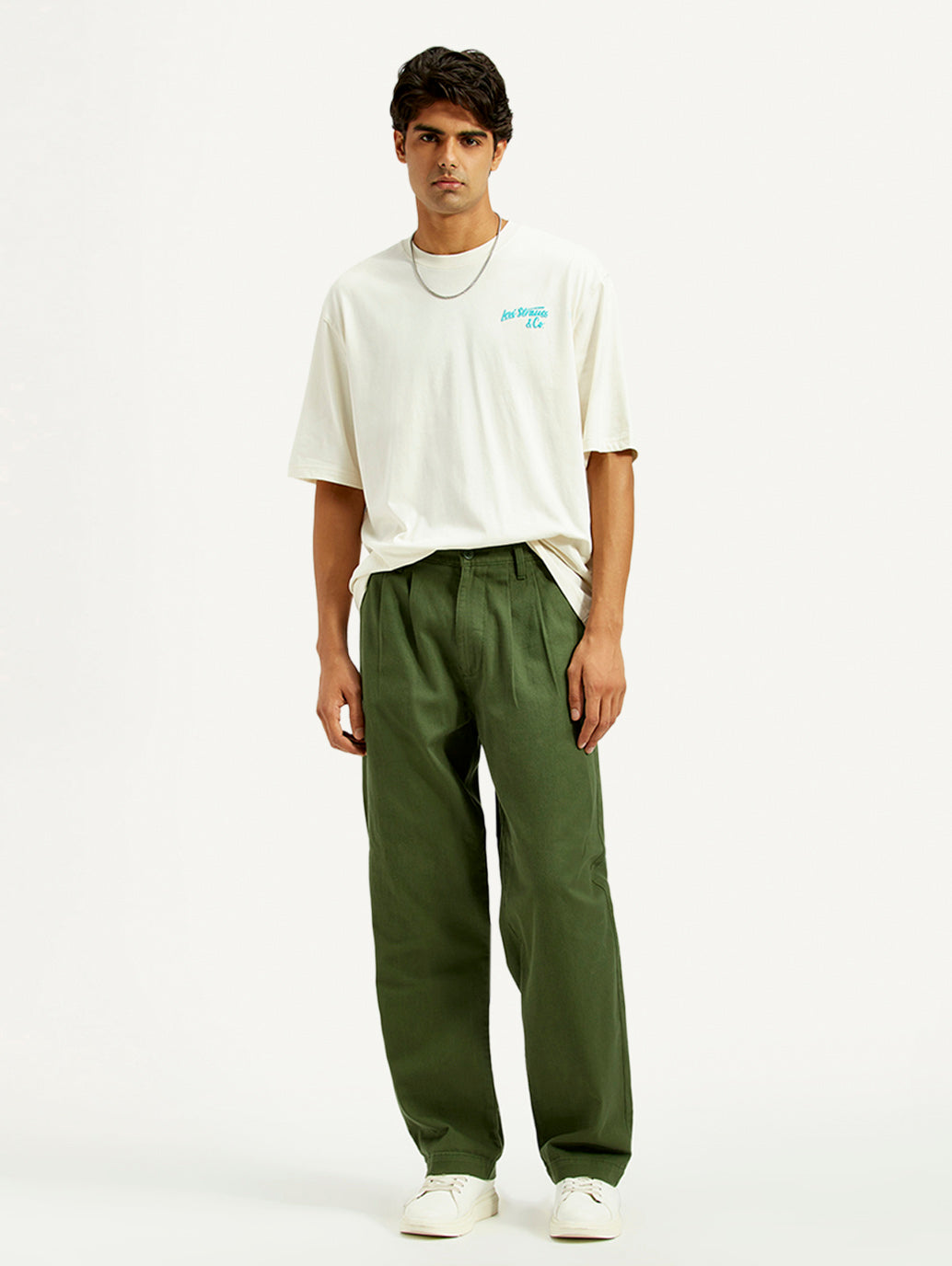 Men's Olive Green Loose Fit Mid Rise Chinos – Levis India Store
