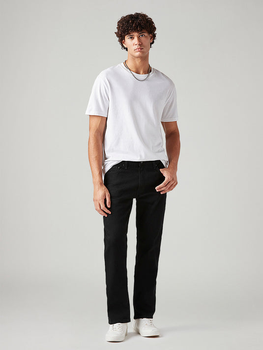 Men's 513 Black Slim Straight Fit Mid Rise Jeans – Levis India Store