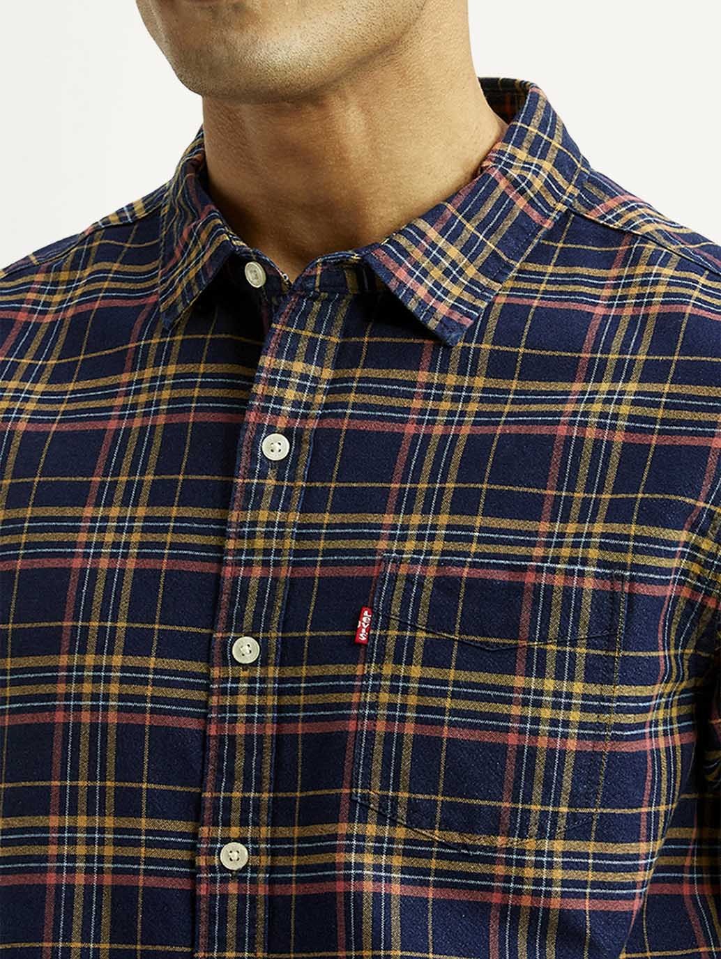 Men's Checkered Multi Color Slim Fit Shirt – Levis India Store