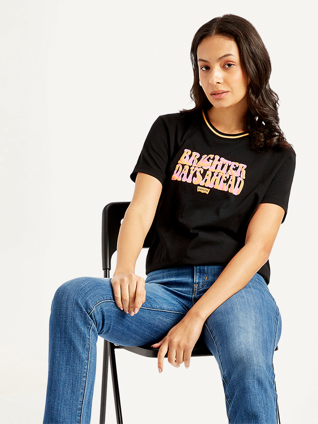 Women's Typographic Print Relaxed Fit T-shirt – Levis India Store