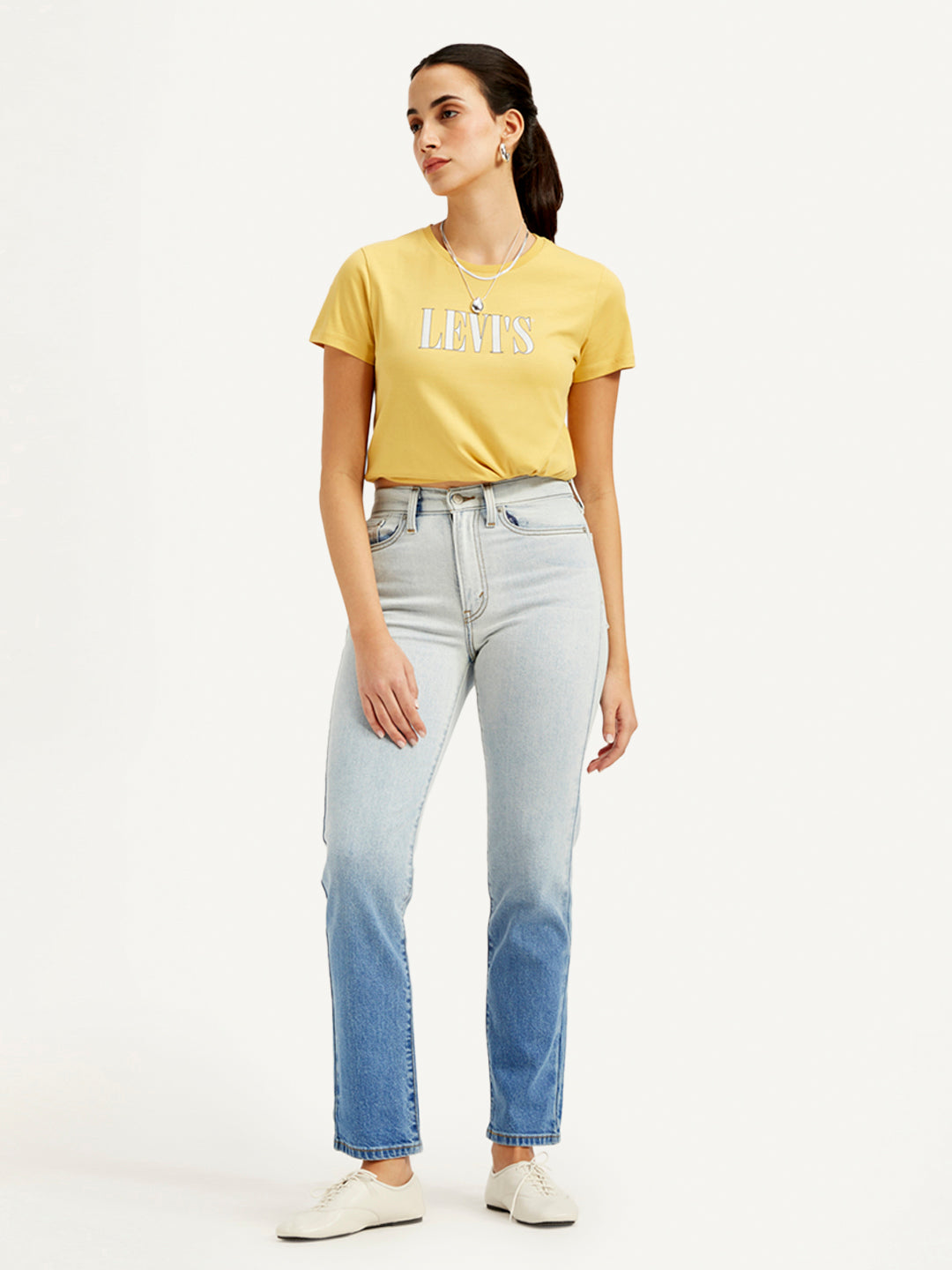 Women's Blue Wedgie Straight Fit High Rise Jeans – Levis India Store