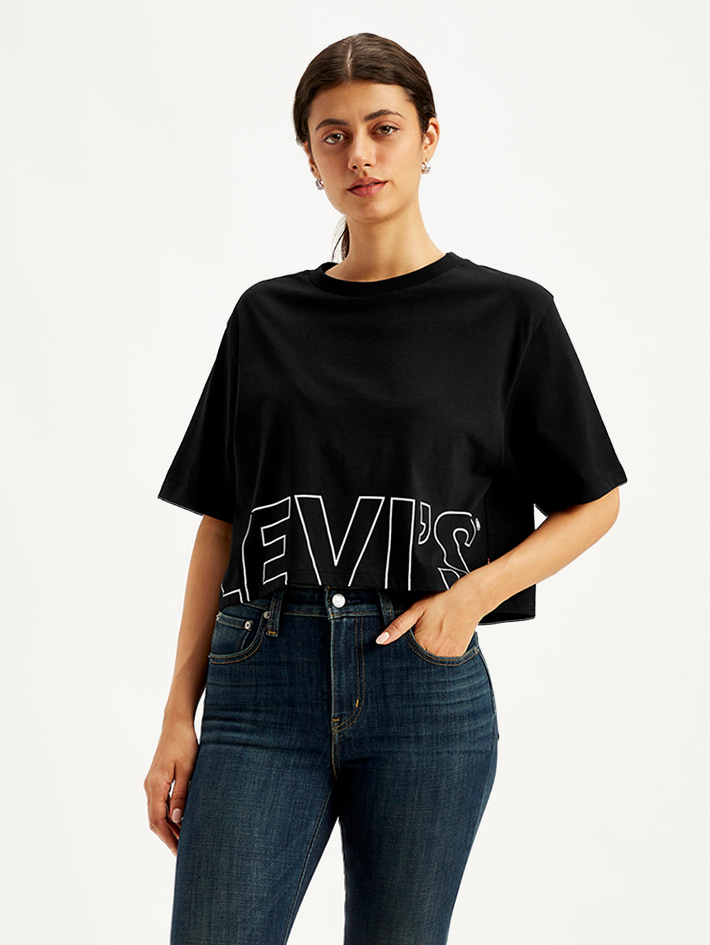 Women's Brand Logo Loose Fit T-Shirt – Levis India Store