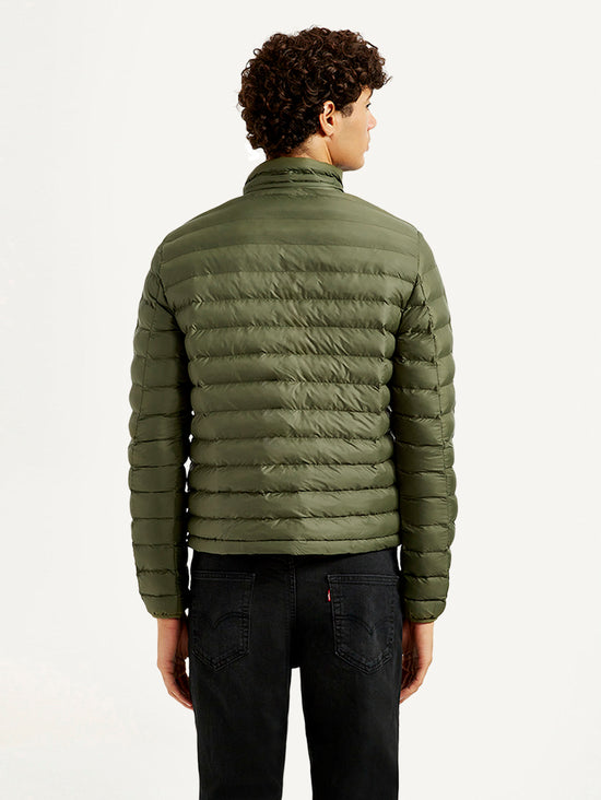 Men's Solid Olive Puffer Jacket – Levis India Store