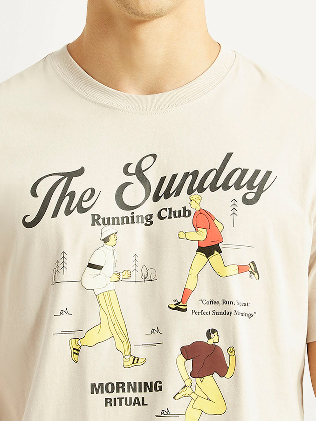 Men's Graphic Print Off-White Crew Neck T-shirt – Levis India Store