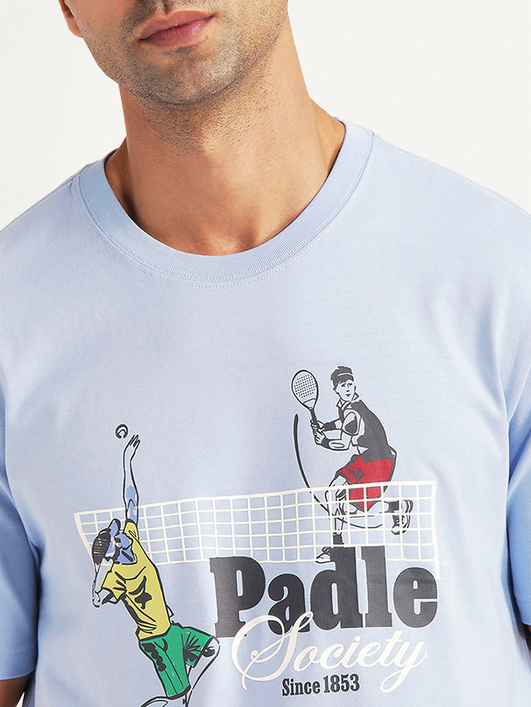 Men's Graphic Print Light Blue Crew Neck T-shirt – Levis India Store