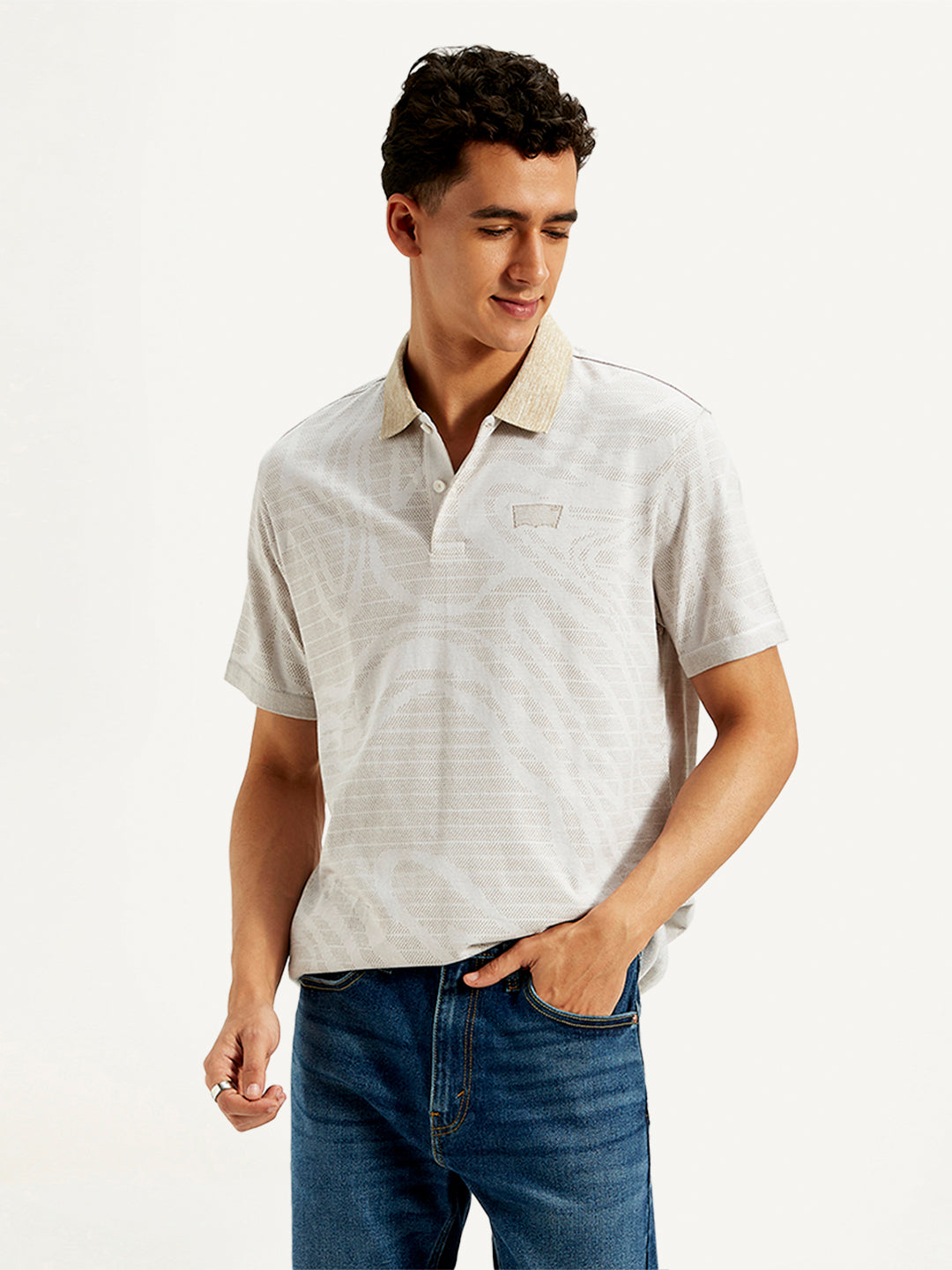 Men's Abstract Print Slim Fit Polo T-Shirt – Levis India Store