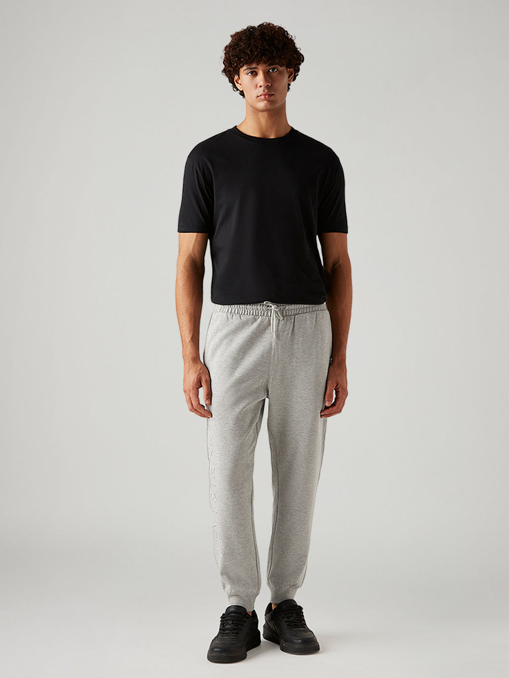 Men's Light Grey Mid Rise Joggers – Levis India Store