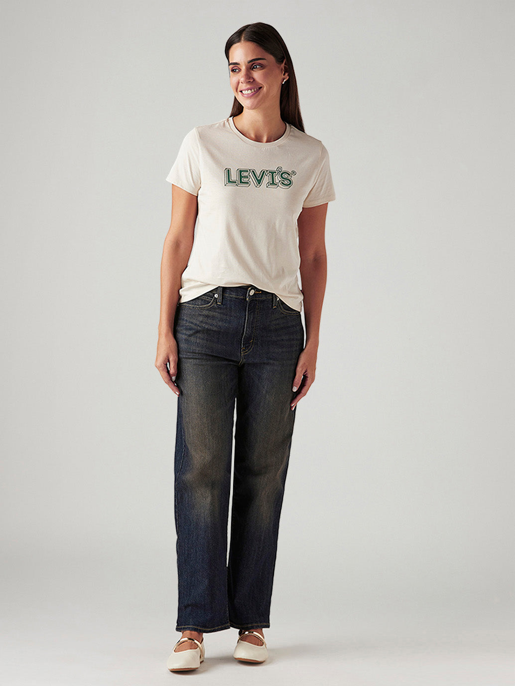 Women's 94 Dark Blue Baggy Fit Mid Rise Tinted Jeans – Levis India Store